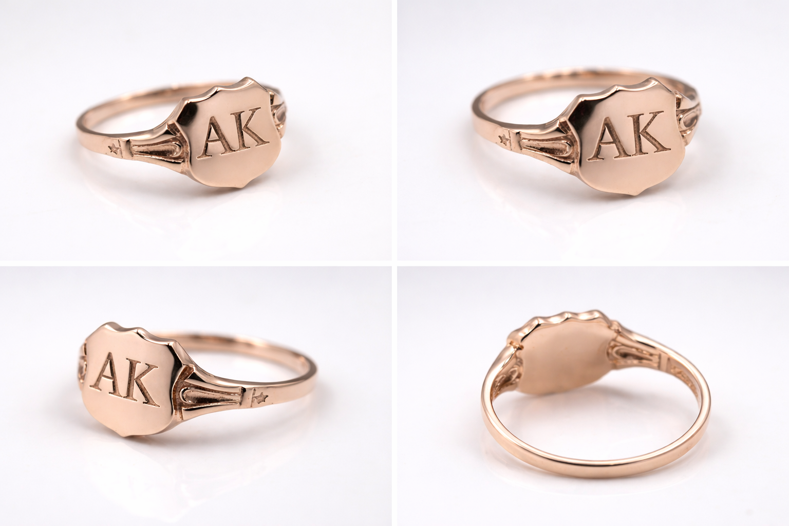 Kaedesigns Genuine New 9ct Solid Gold Large Signet Ring plus Engraving ...