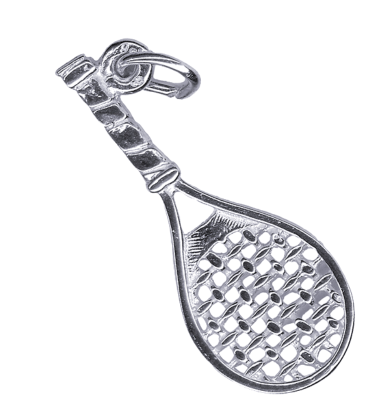 Genuine Sterling Silver 925 Tennis Racquet Charm or Pendant ...