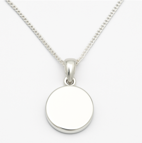 Genuine Sterling Silver 925 Small Flat Round Plain Locket With 2 Photo ...