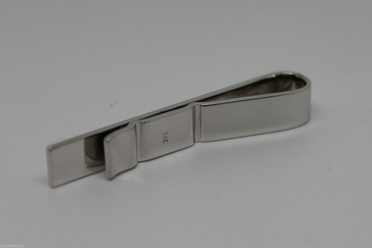 Genuine 9ct 9K Custom Made Heavy Engraved Tie Pin Yellow, Rose or Whit ...